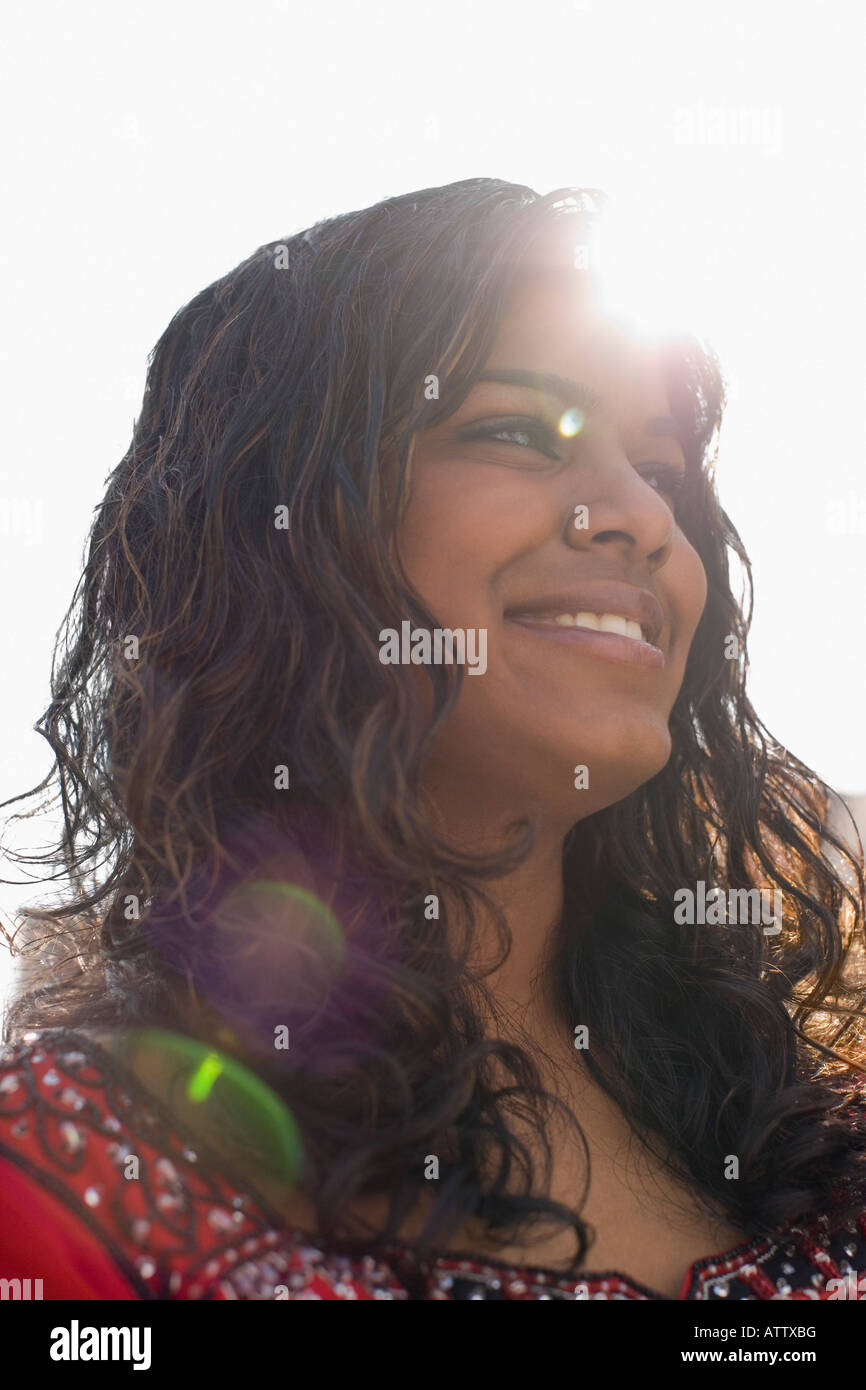Woman smile young view hi-res stock photography and images - Alamy