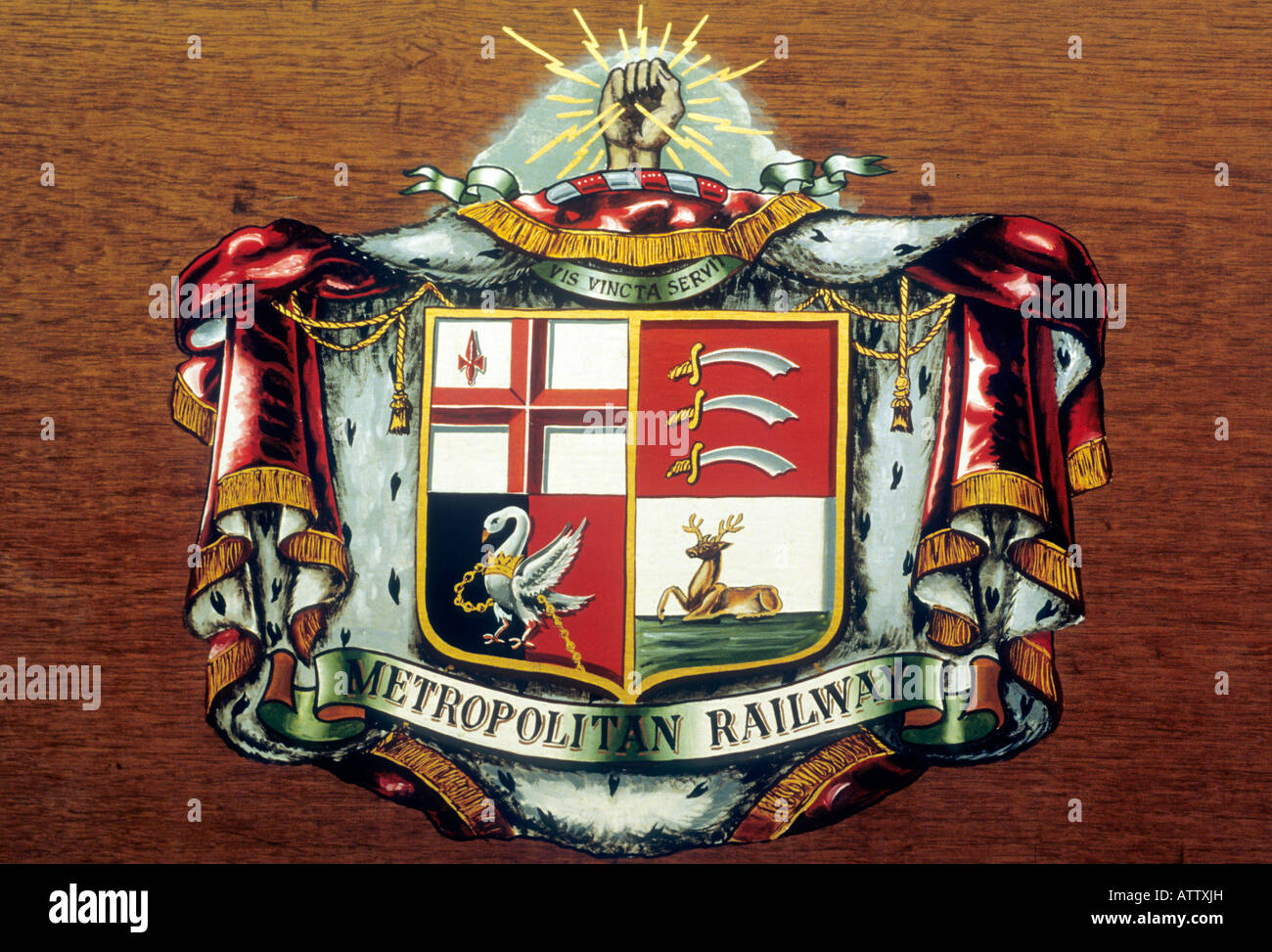 London Transport Museum Metropolitan Railway Coat of Arms heraldry ...