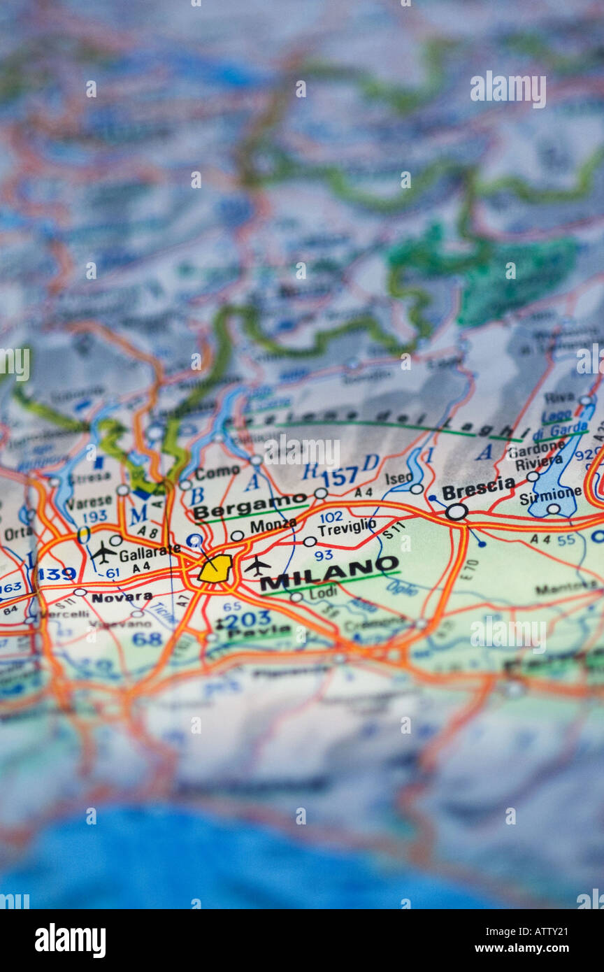 Road map hi-res stock photography and images - Alamy