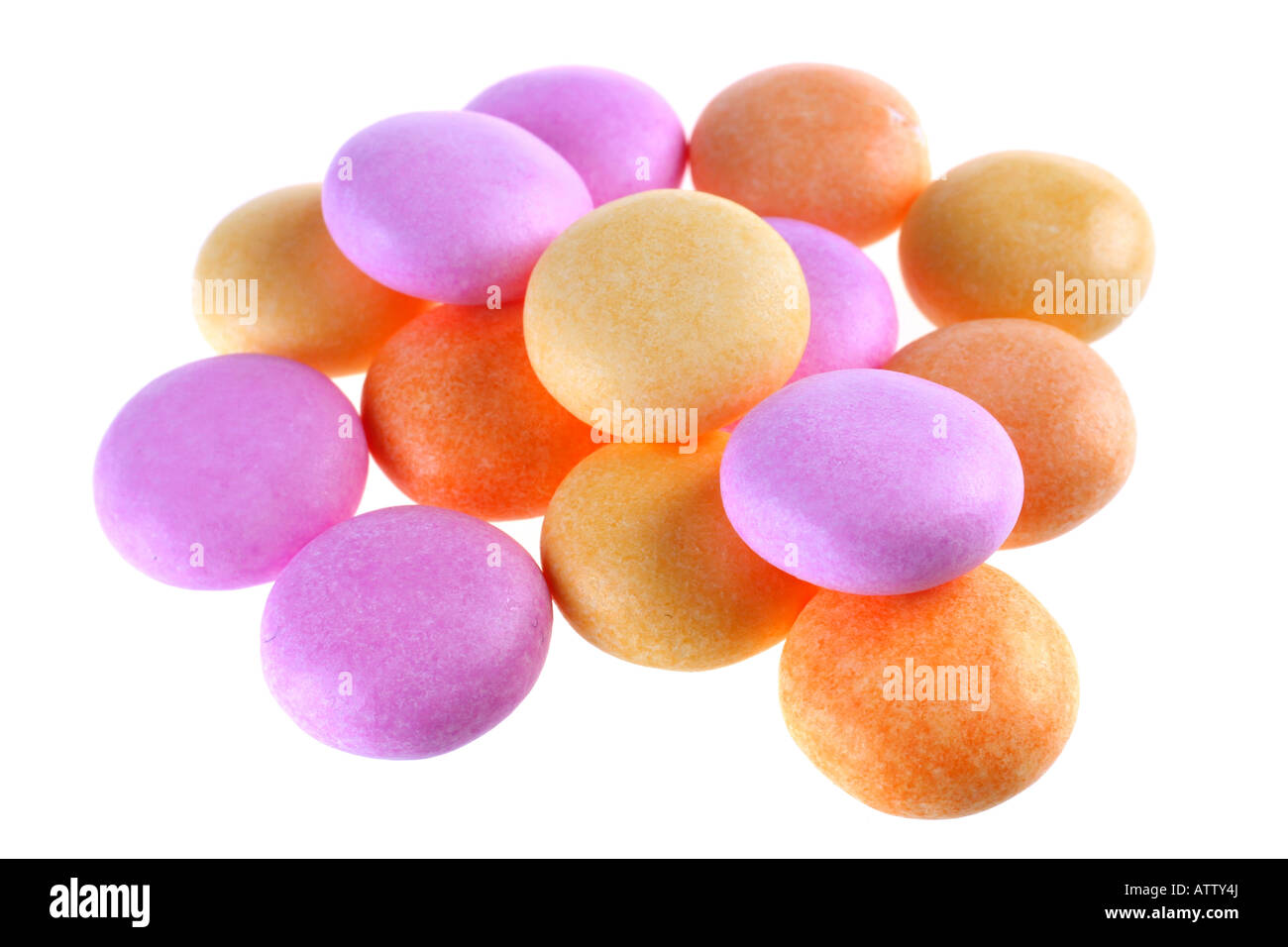 Color candy pill isolated on white background Stock Photo - Alamy