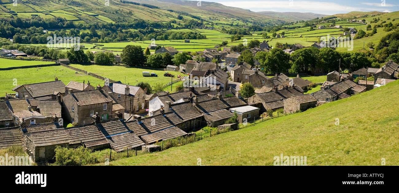 Gunnerside Village Swaledale Yorkshire Dales National Park England ...