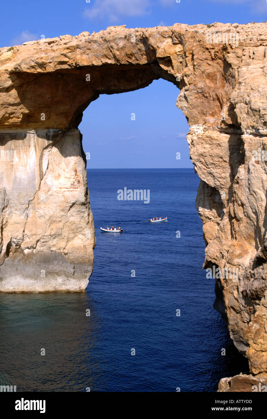 The Azure Window Dwejra Gozo The Island of Malta Stock Photo - Alamy
