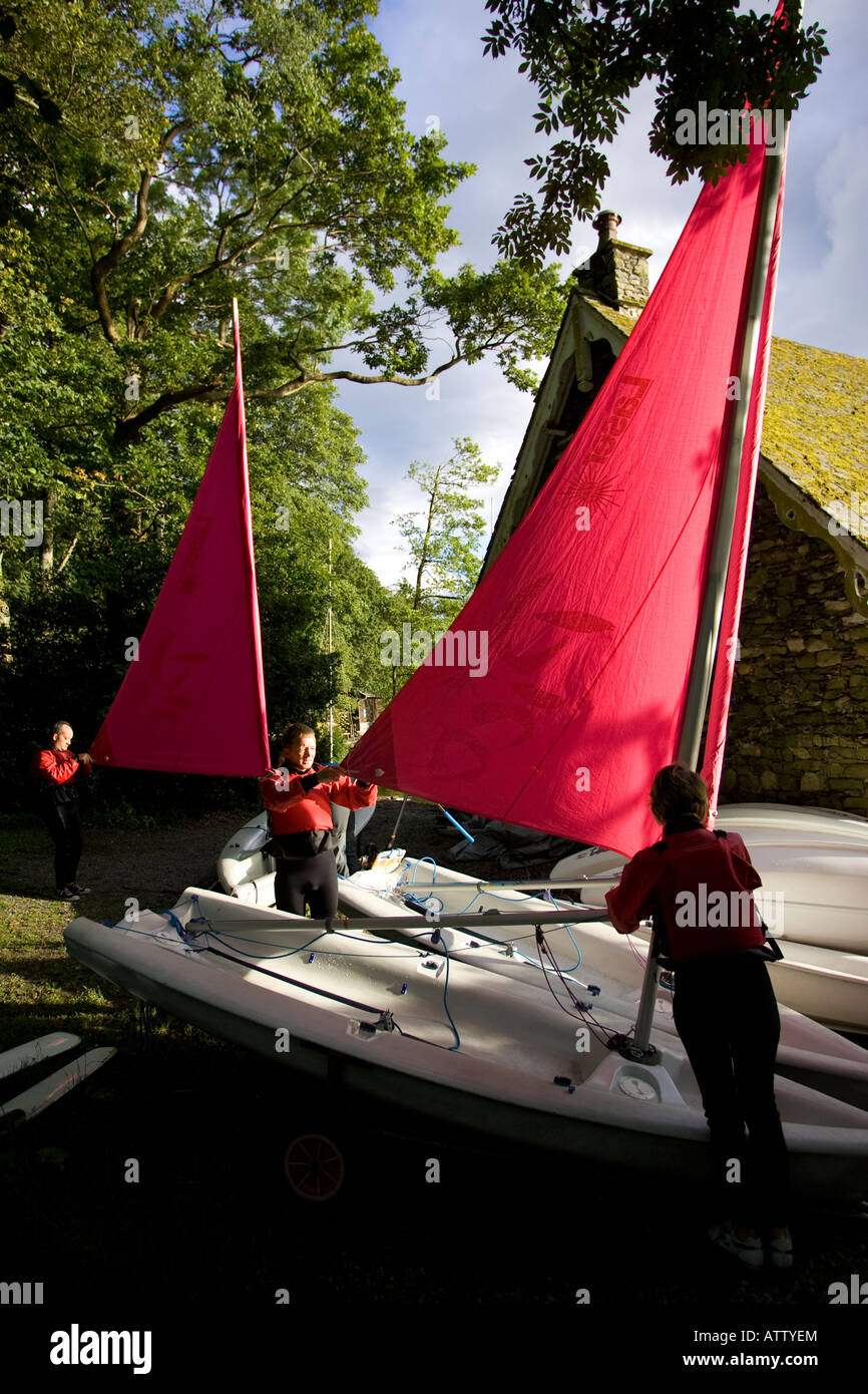 Adult Sail Training lesson on Lake Windermere - Miller Ground England ...