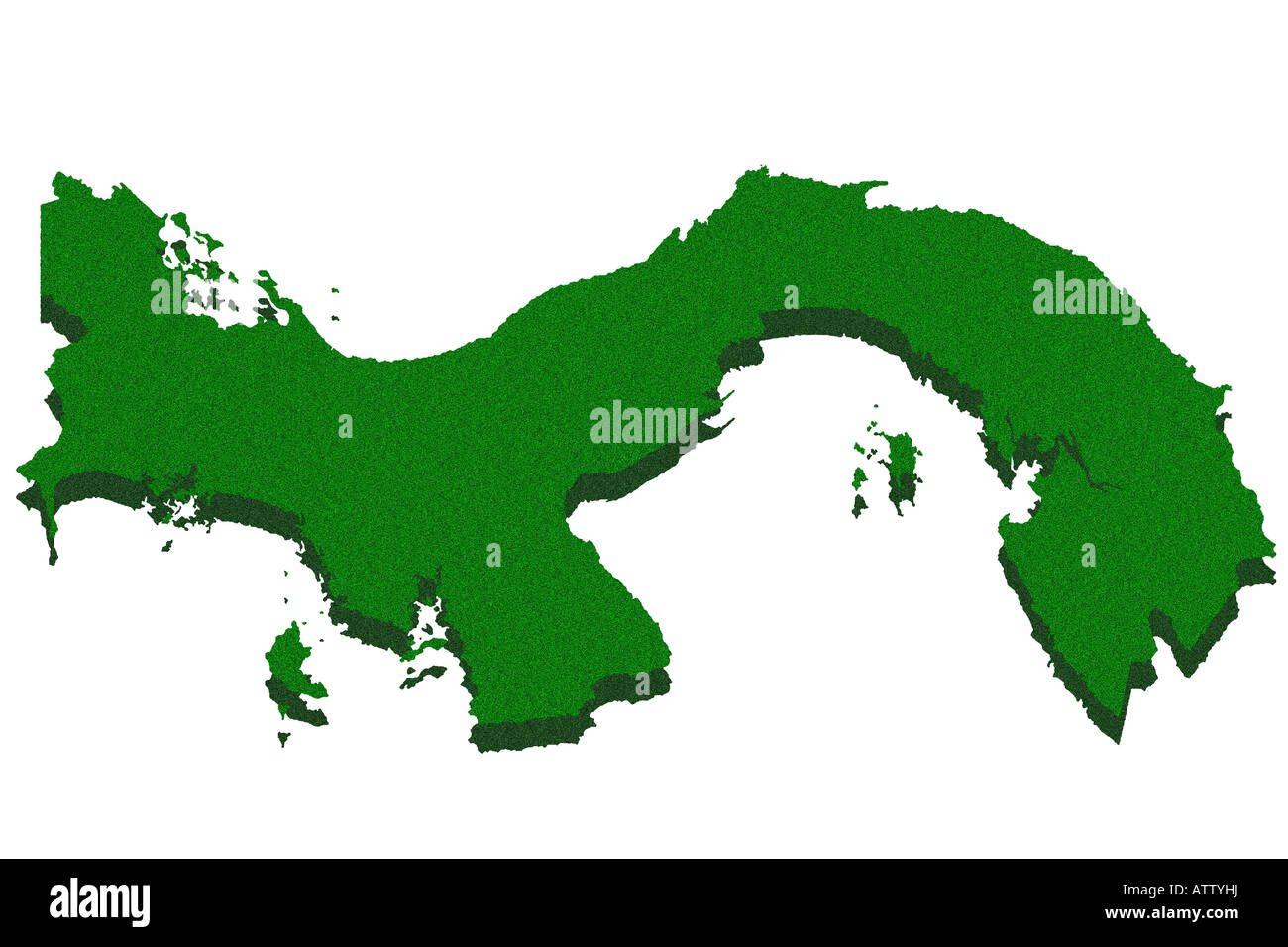 Outline map of Panama Stock Photo - Alamy