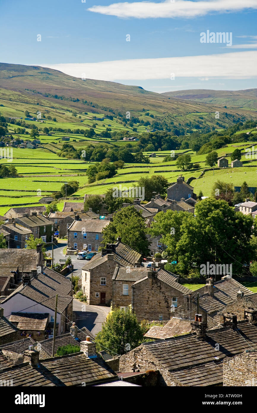 Gunnerside Village Swaledale Yorkshire Dales National Park England ...