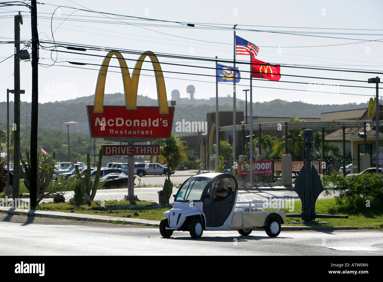 McDonalds restaurant on the US Naval Station Guantanamo Bay, Cuba Stock ...