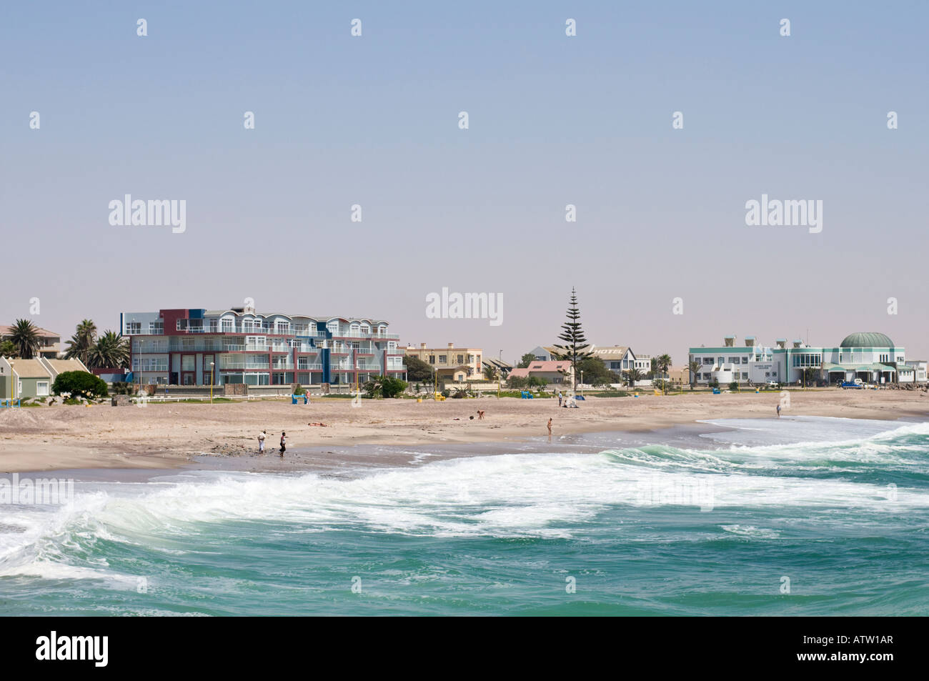 Swakopmund Namibia beach on the Atlantic Coast Stock Photo - Alamy