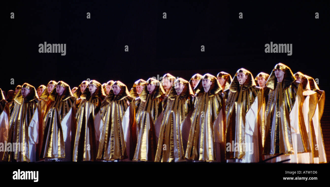 The Opera Aida by Giuseppe Verdi set in Egypt to celebrate the opening ...