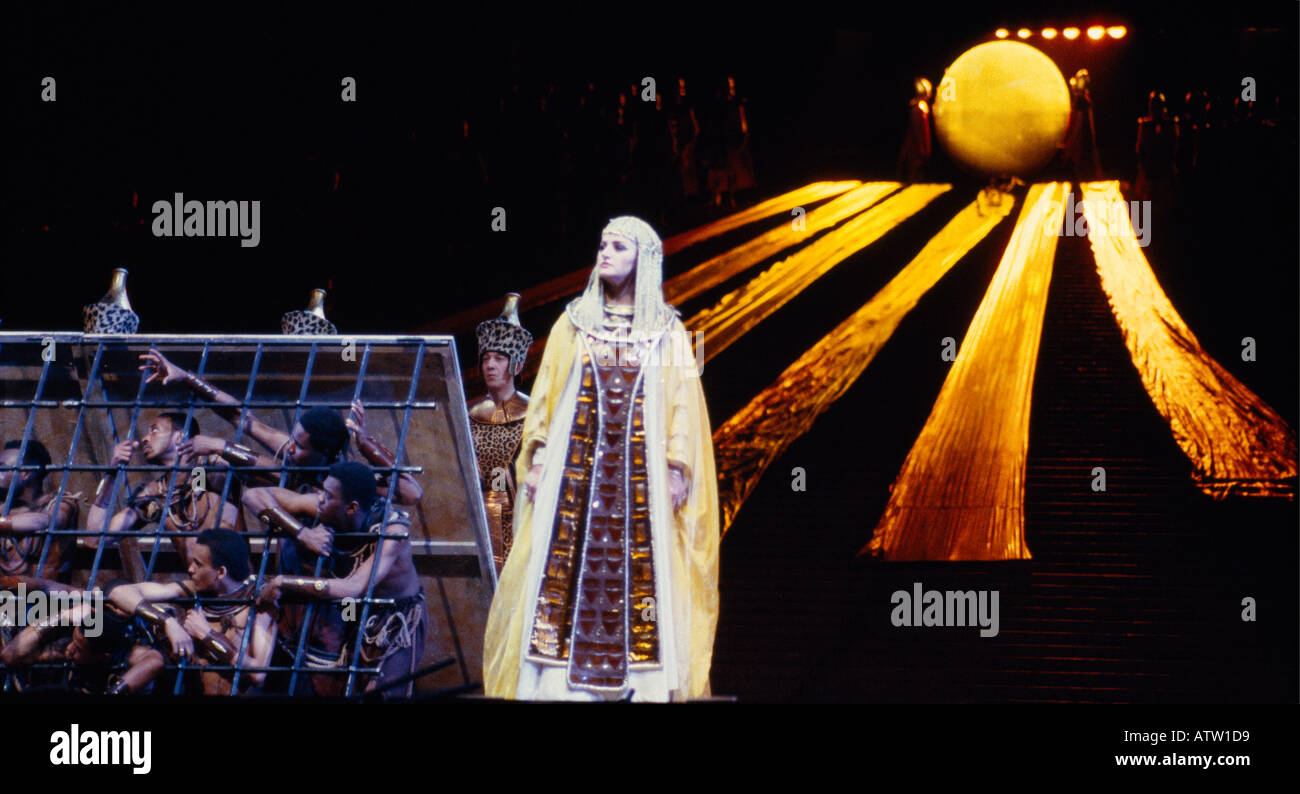 The Opera Aida by Giuseppe Verdi set in Egypt to celebrate the opening ...
