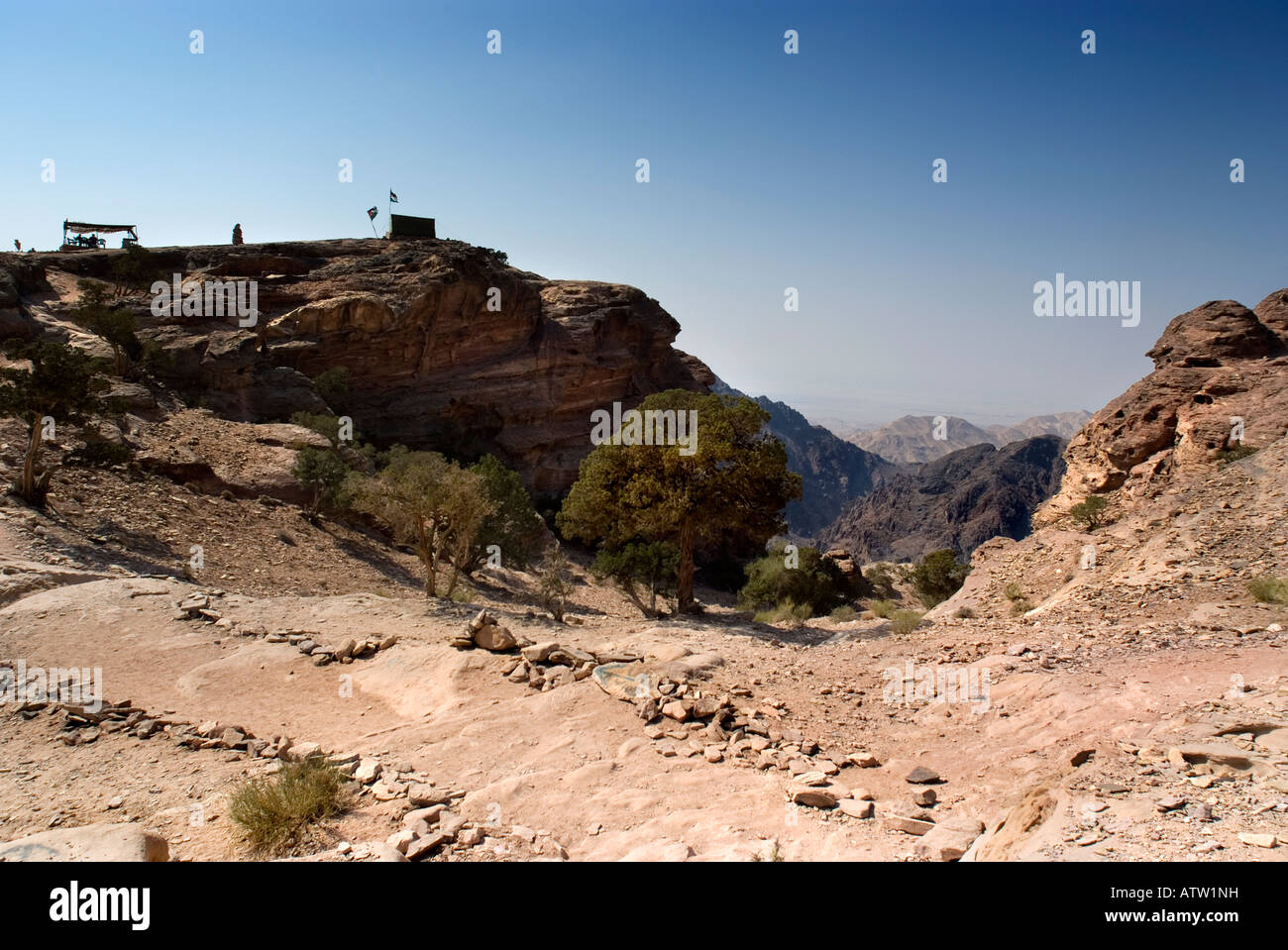 Wadi Araba Viewpoint Petra Jordan Stock Photo - Alamy