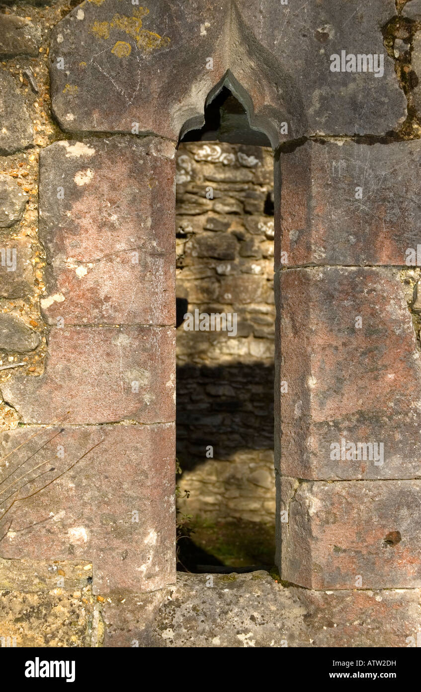 Close Up of A Wall and Window Slit at Netley Abbey Hampshire England UK ...