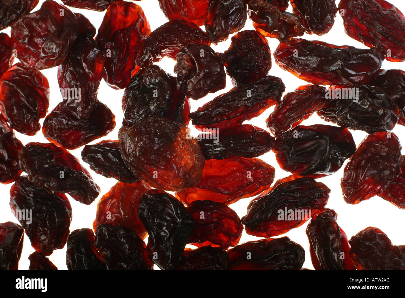 Group browh raisin isolated on white background Stock Photo - Alamy