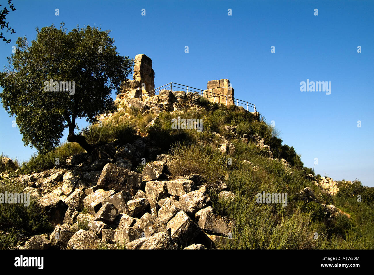 the montfort castle Israel Stock Photo - Alamy