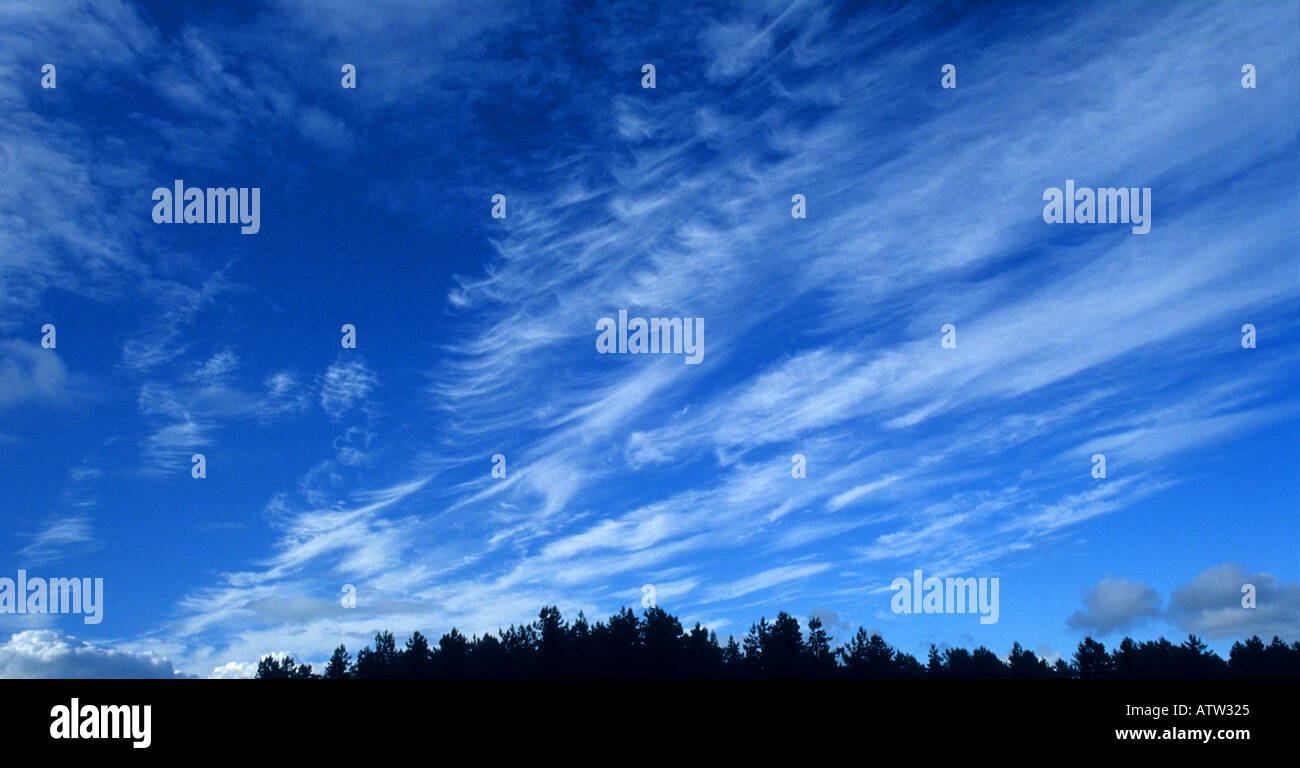 cloud formation on blue sky Stock Photo - Alamy