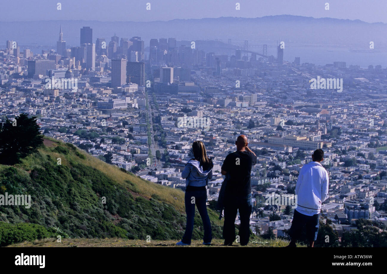 Young people overlooking San Francisco USA March 2007 Stock Photo - Alamy