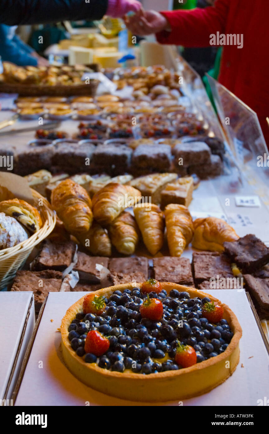 Desserts at Borough Organic Market in London England UK Stock Photo - Alamy