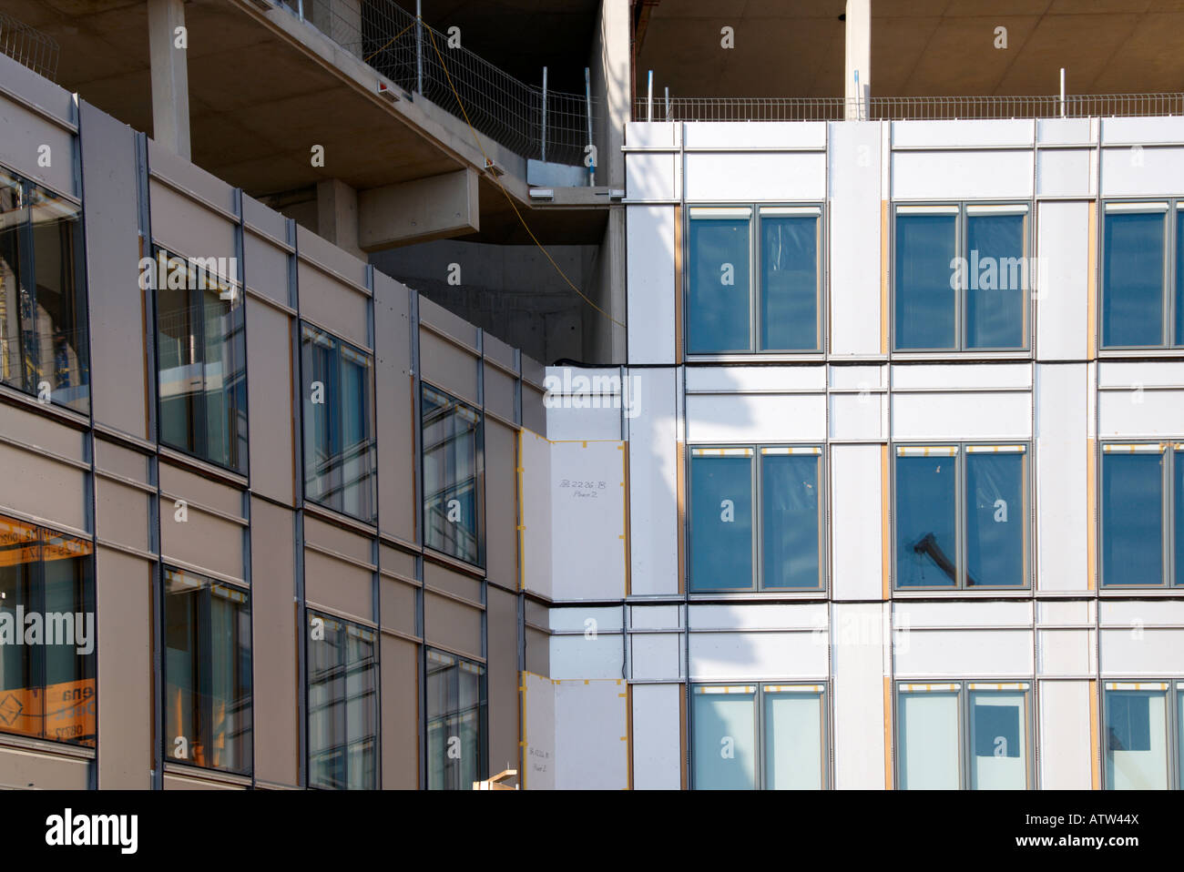 Building high rise office block in Sheffield city center South ...