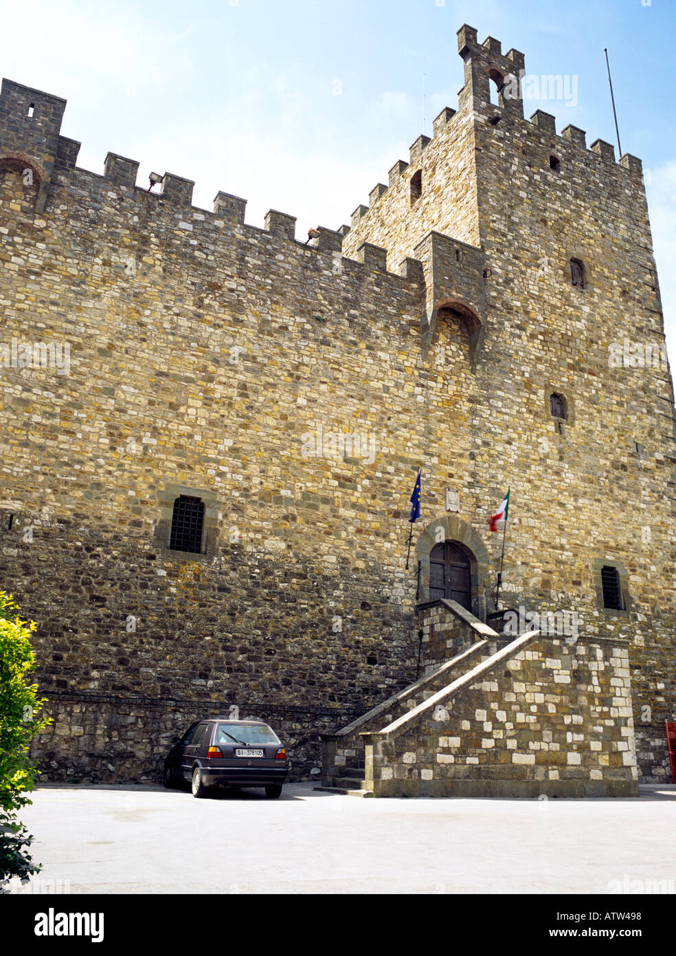 CASTELLINA IN CHIANTI TUSCANY ITALY EUROPE May The castle in Piazza del ...