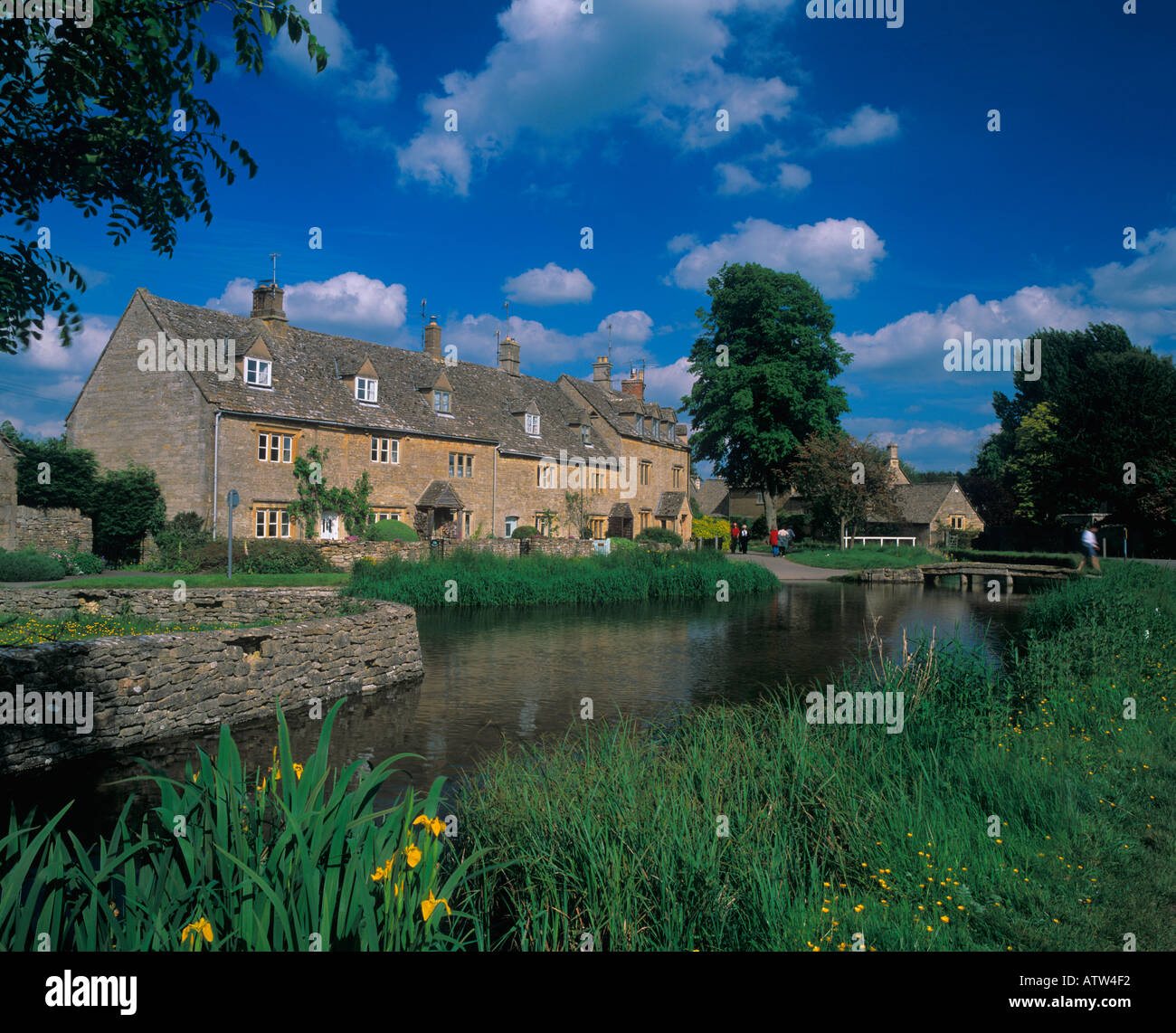 Lower Slaughter Village in the Cotswolds Gloucestershire UK Summer ...