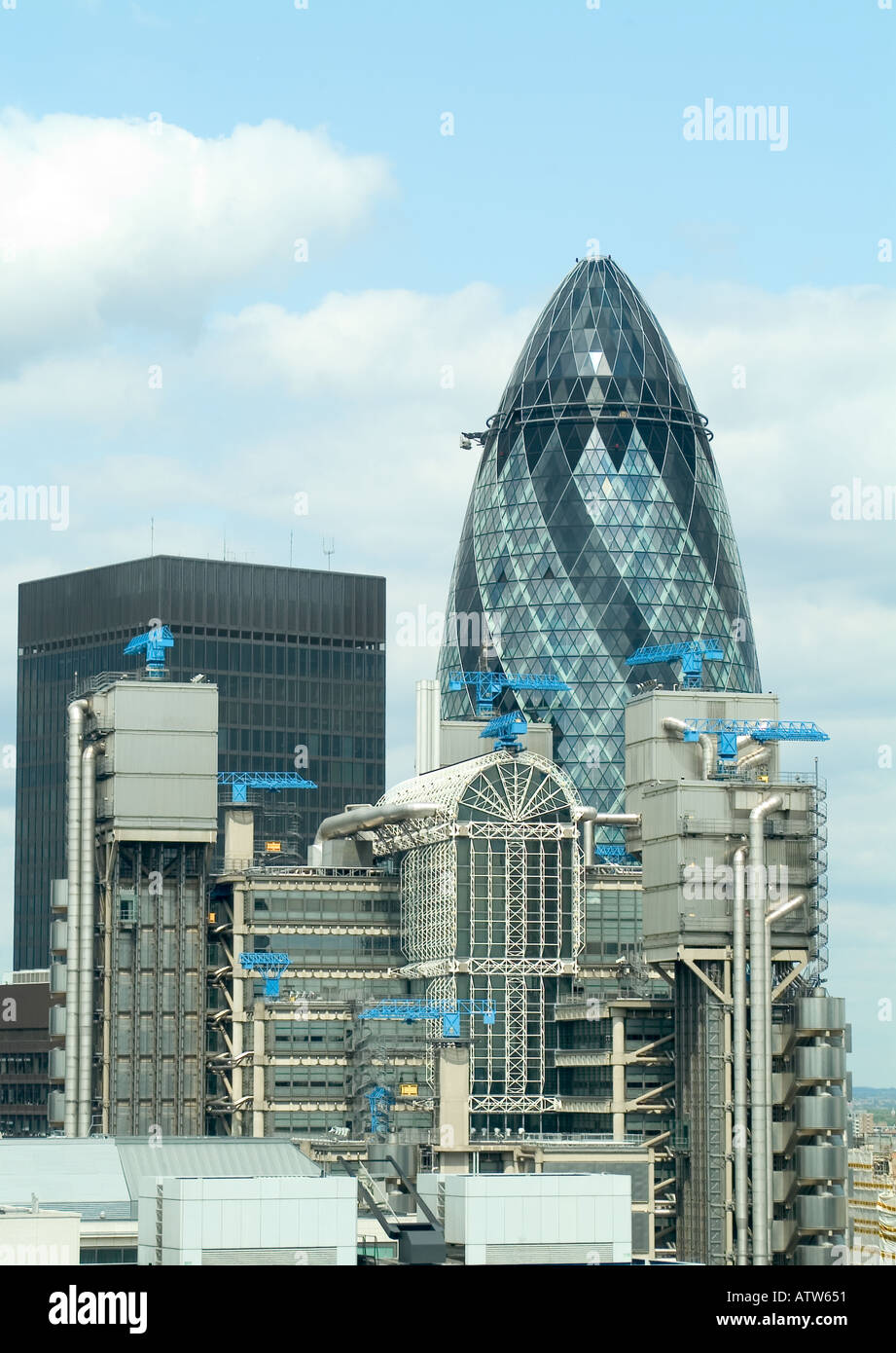 City of london office buildings money architectural hi-res stock ...