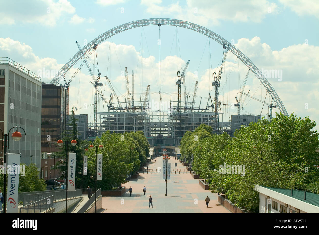 construction of wembley stadium Stock Photo - Alamy