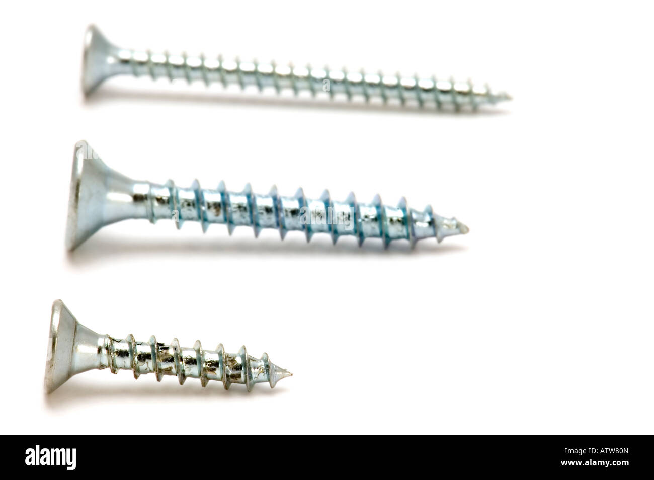 object on white tool screw close up Stock Photo - Alamy