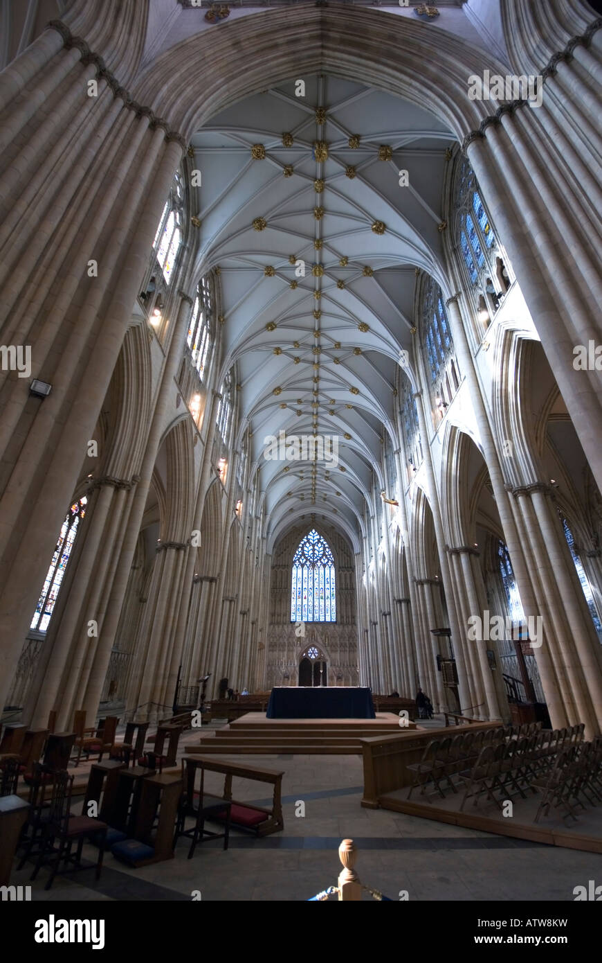 York Minster inside Stock Photo - Alamy