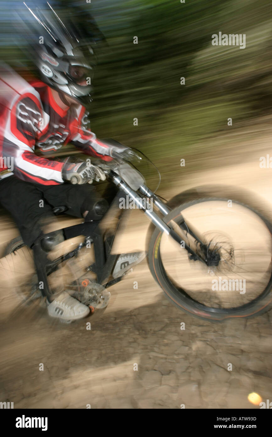 Mountain bike racer Stock Photo - Alamy