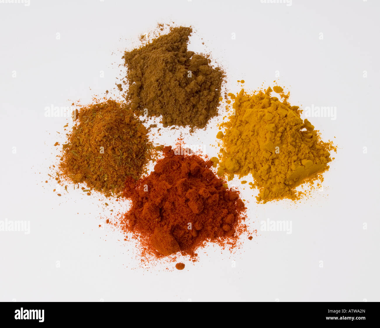 piles of mixed spice Stock Photo - Alamy