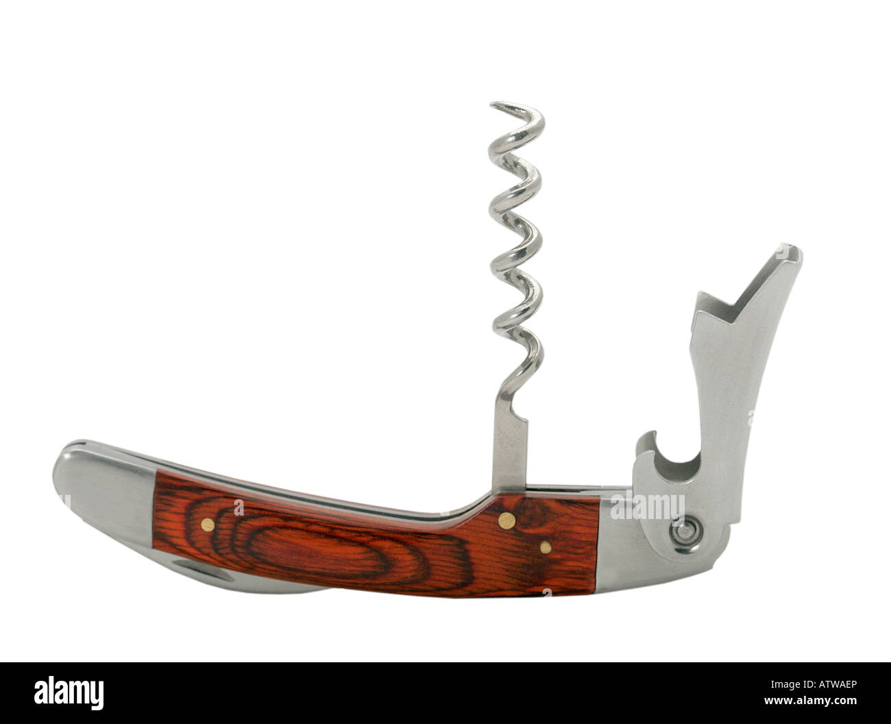 Pocket knife sharp tool blade corkscrew DIY metal steel plastic chrome ...