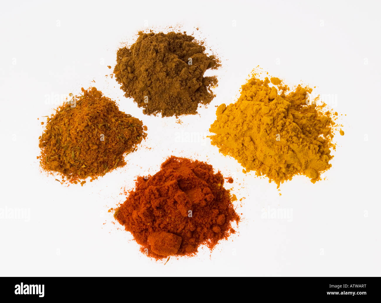 piles of mixed spice Stock Photo - Alamy