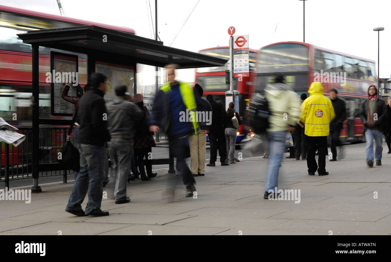 Walking walk rush commuter commute commuting people business work ...