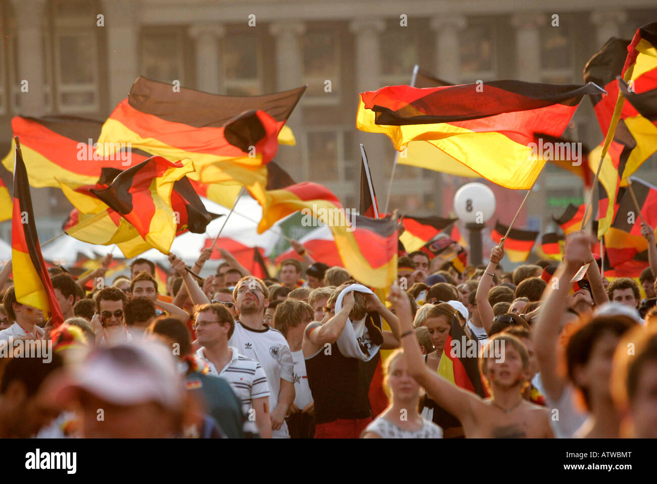 german soccer fans celebrating the world cup 2006 Stock Photo - Alamy