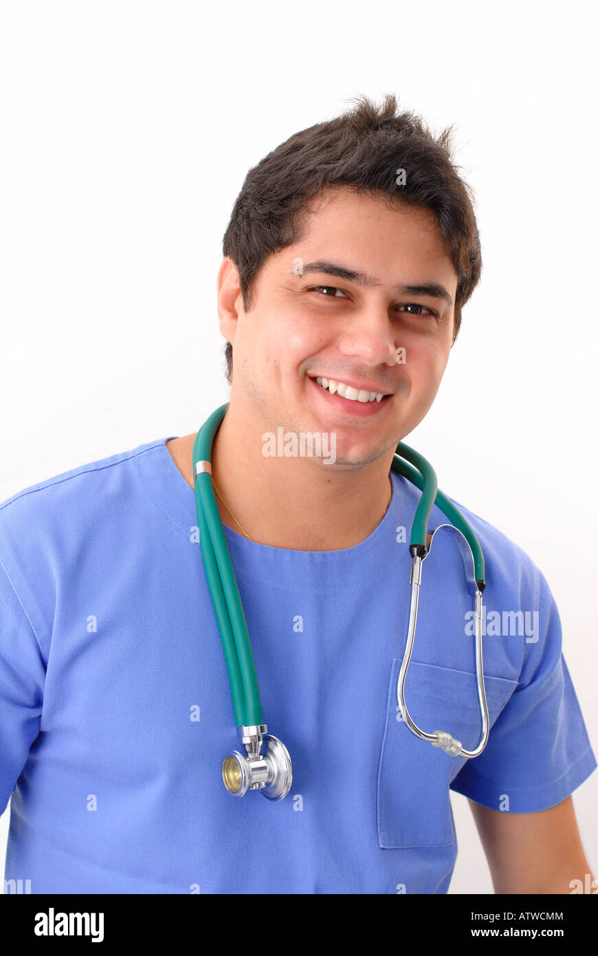 Happy Doctor smilling Stock Photo - Alamy
