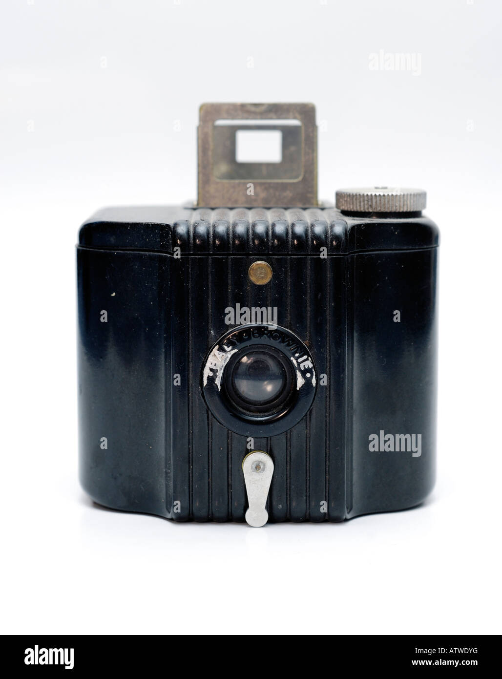 Antique black box camera Stock Photo - Alamy