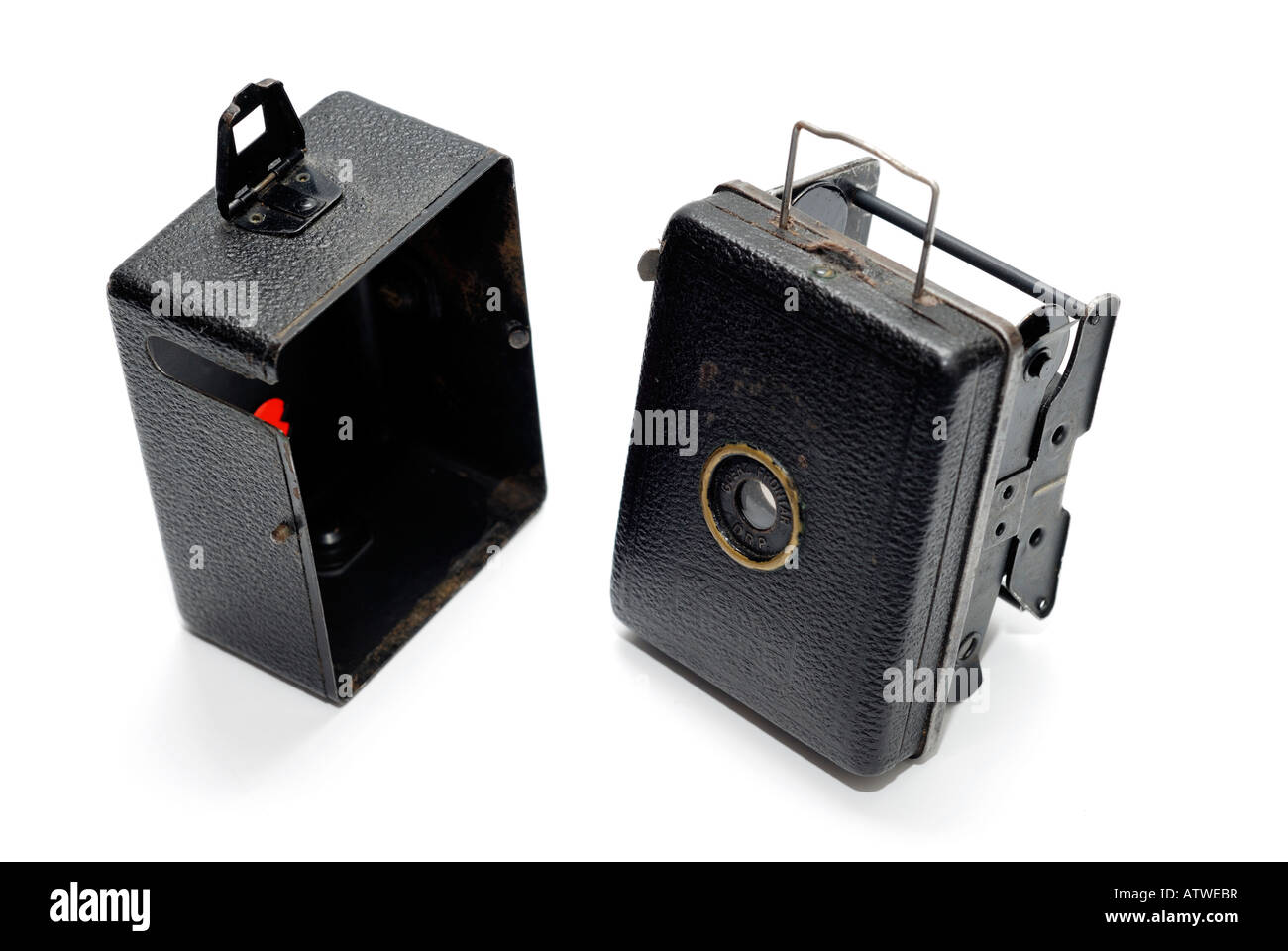 inside Antique black box camera Stock Photo - Alamy