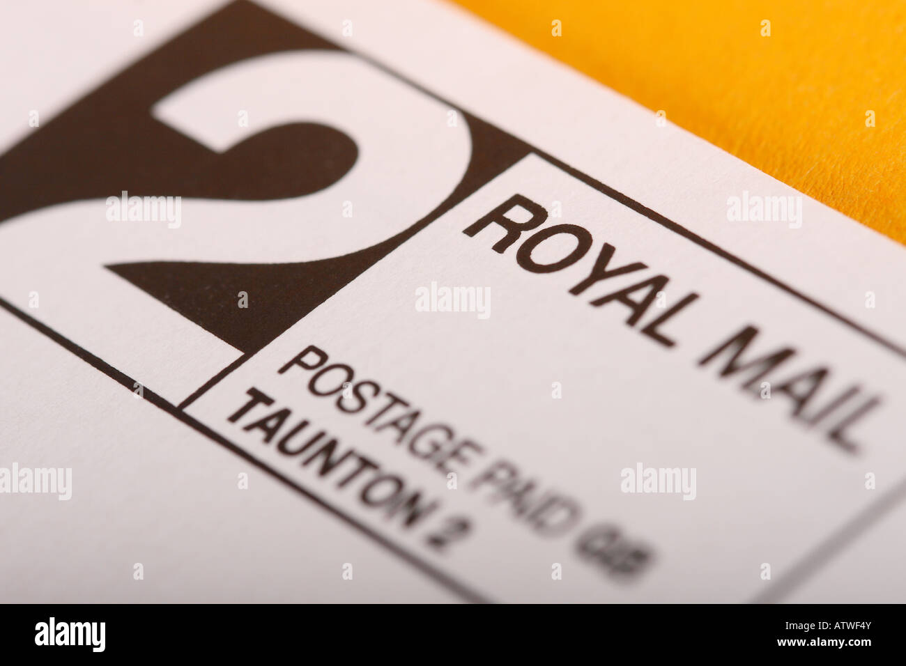 Royal Mail postal service post letter frank Stock Photo - Alamy