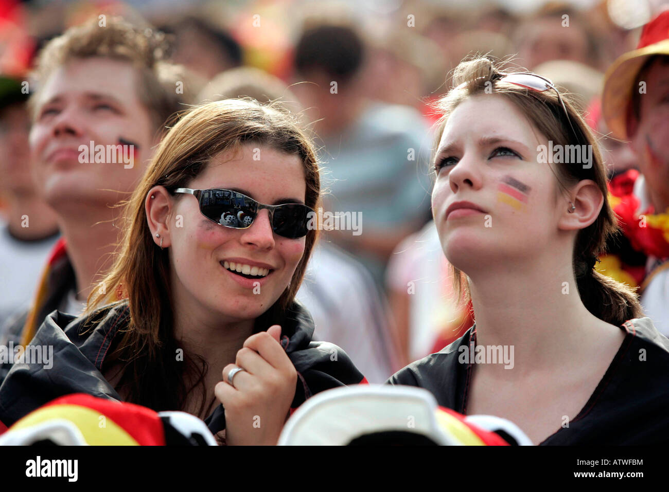 german soccer fans celebrating the world cup 2006 Stock Photo - Alamy