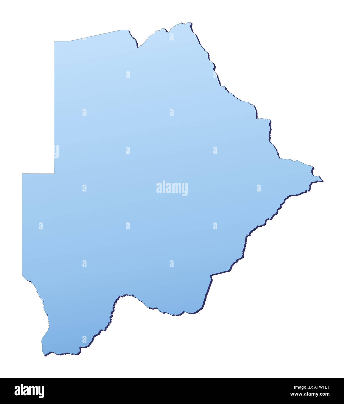 Country botswana map Cut Out Stock Images & Pictures - Alamy