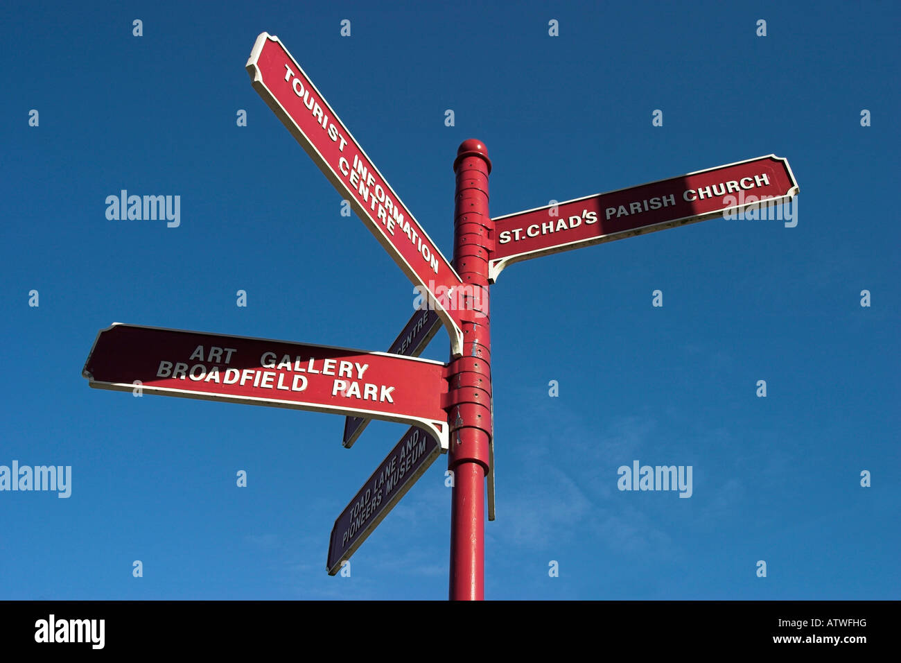 Direction sign rochdale hi-res stock photography and images - Alamy