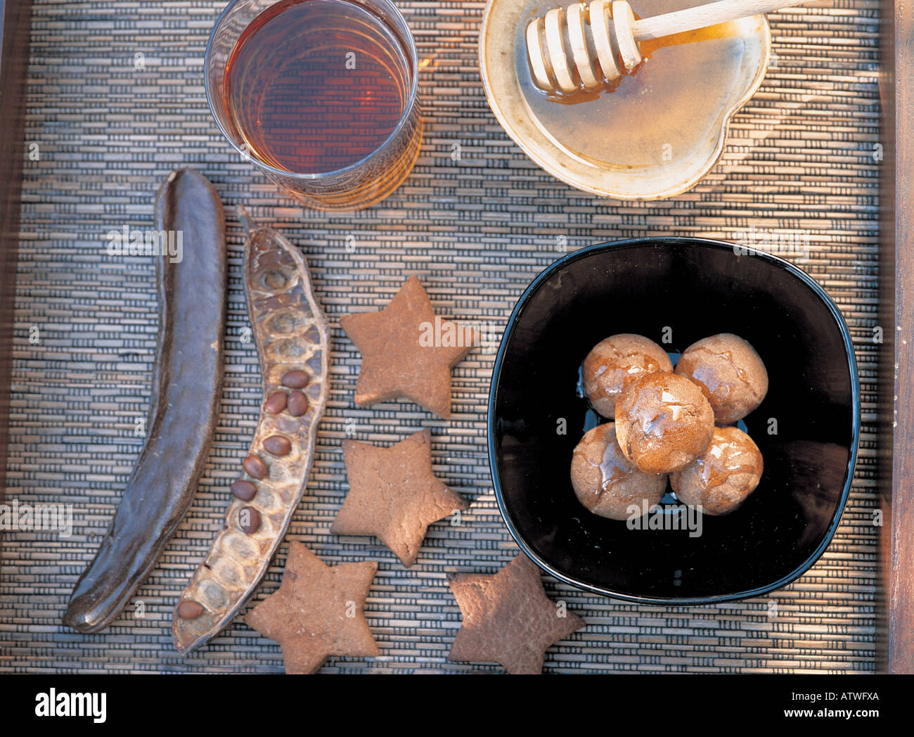 Carob biscuits Italy Stock Photo - Alamy