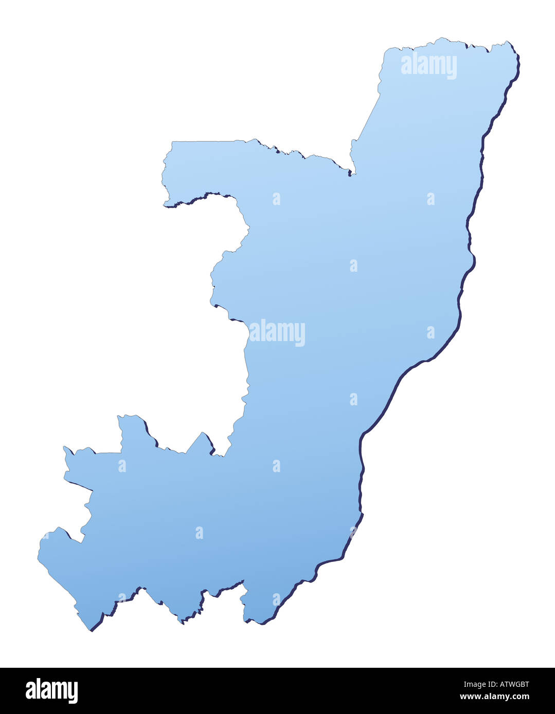 Congo map hi-res stock photography and images - Alamy