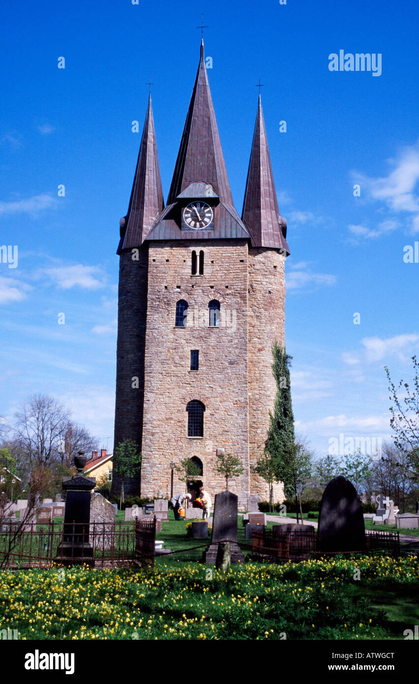 Husaby church in vastergotland Sweden Stock Photo - Alamy