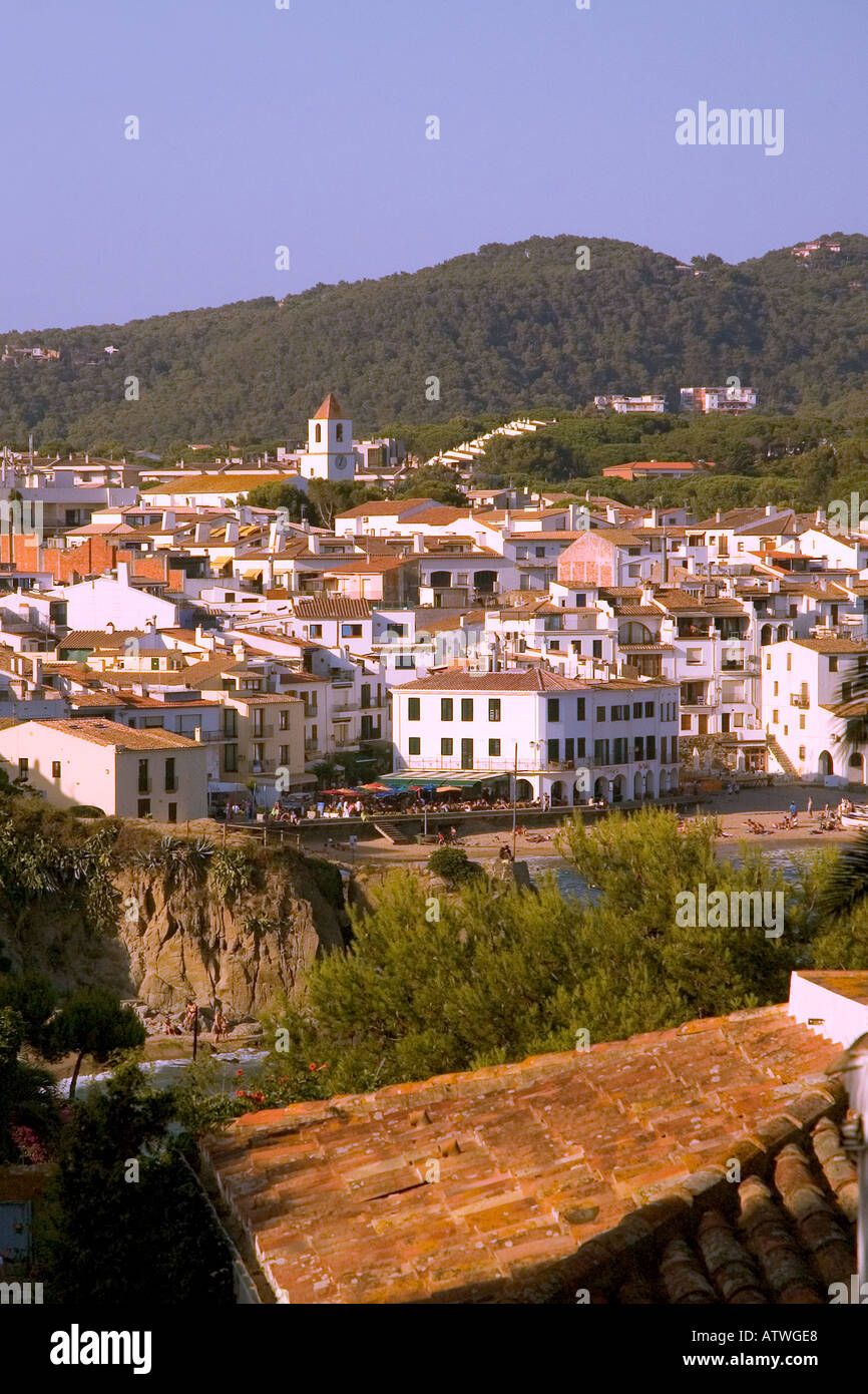 View towards Calella de Palafrugell, Costa Brava, Catalonia, Spain ...