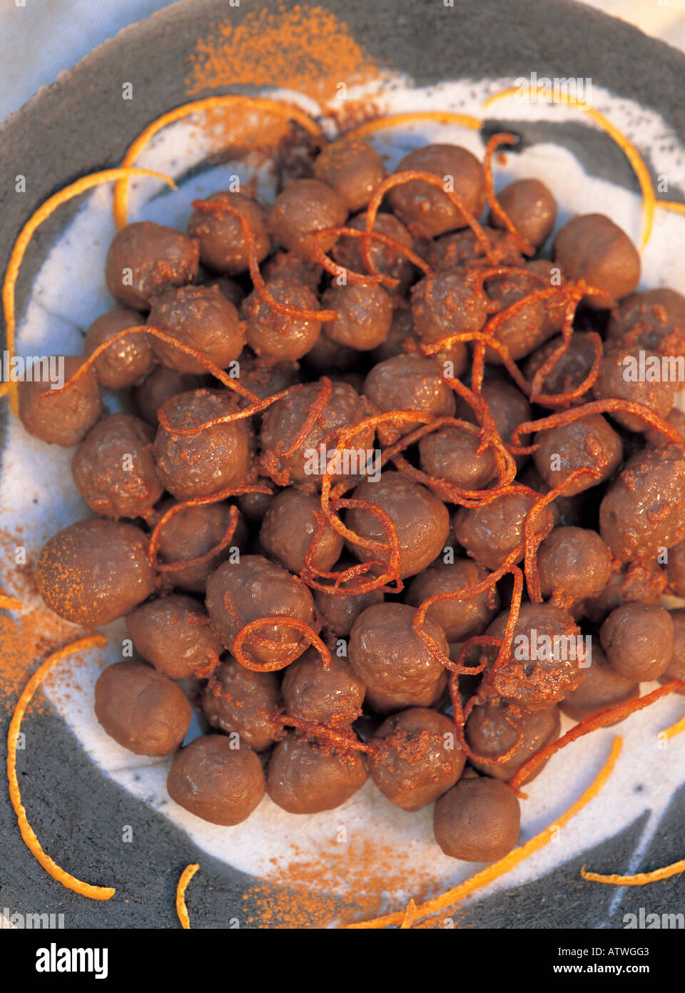 Carob biscuits Italy Stock Photo - Alamy