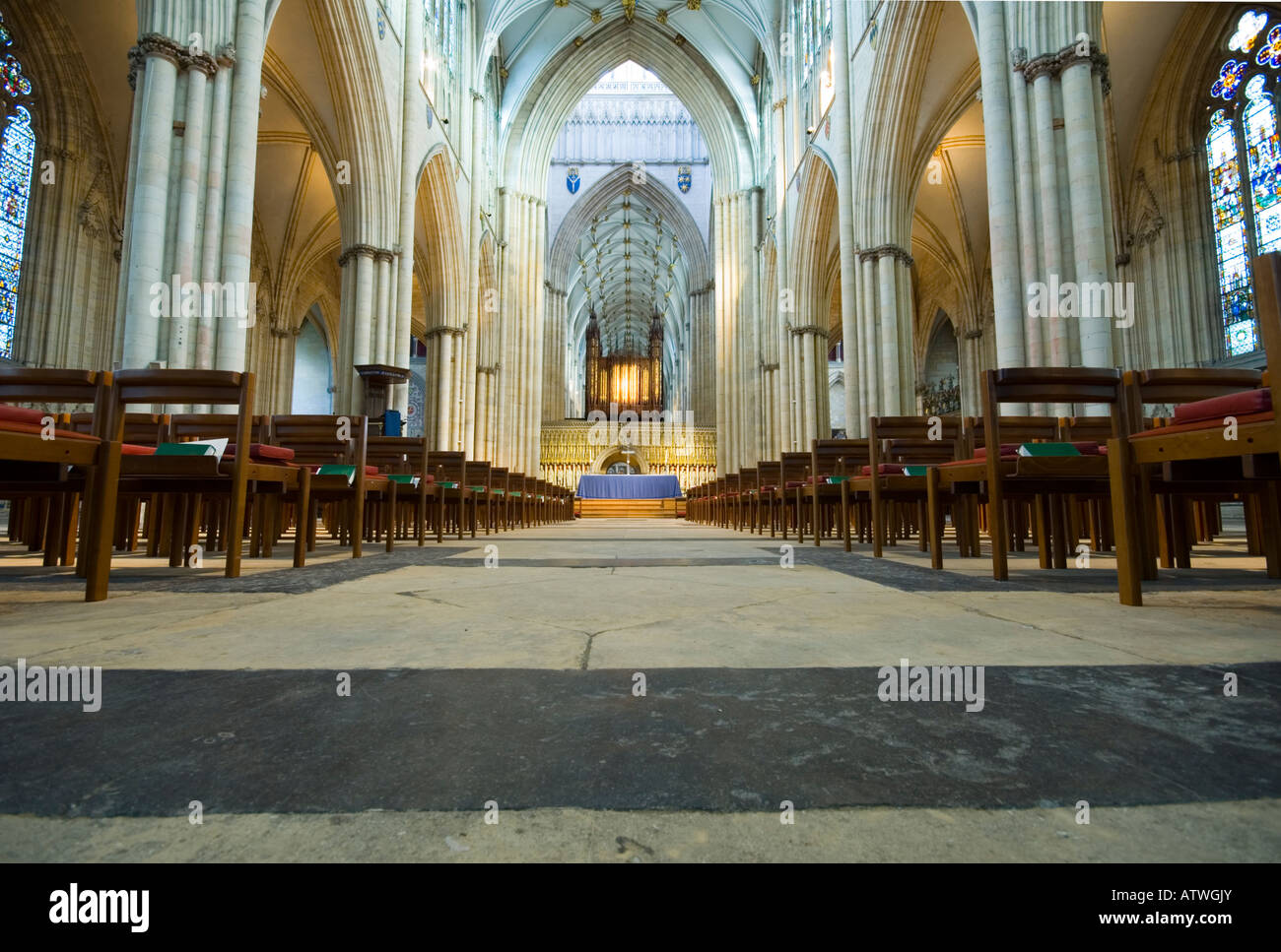 York Minster inside Stock Photo - Alamy