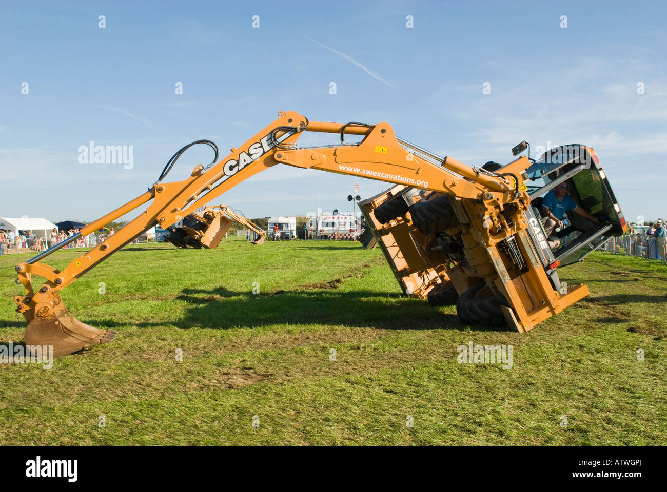 'Digger Dancing' at Lanlivery Summer Fayre, Cornwall. 2007 Stock Photo ...