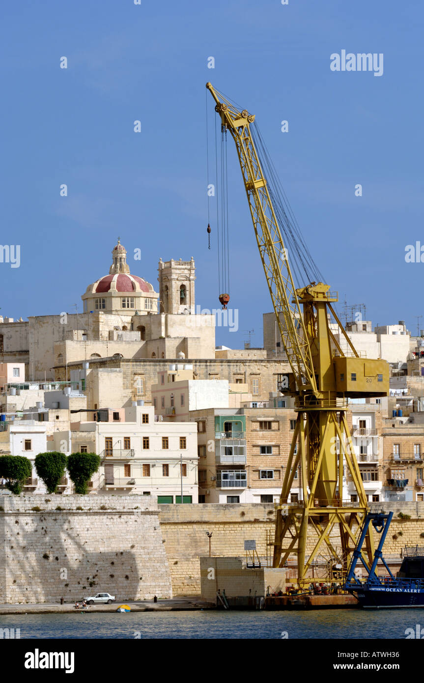 Docks Grand Harbour Valletta The Island of Malta Stock Photo - Alamy