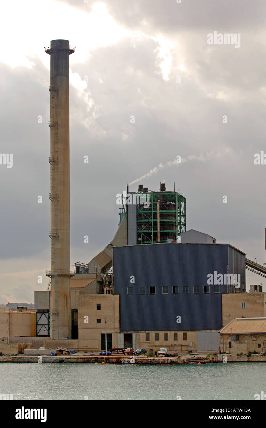 Generating station Grand Harbour Valletta The Island of Malta Stock ...