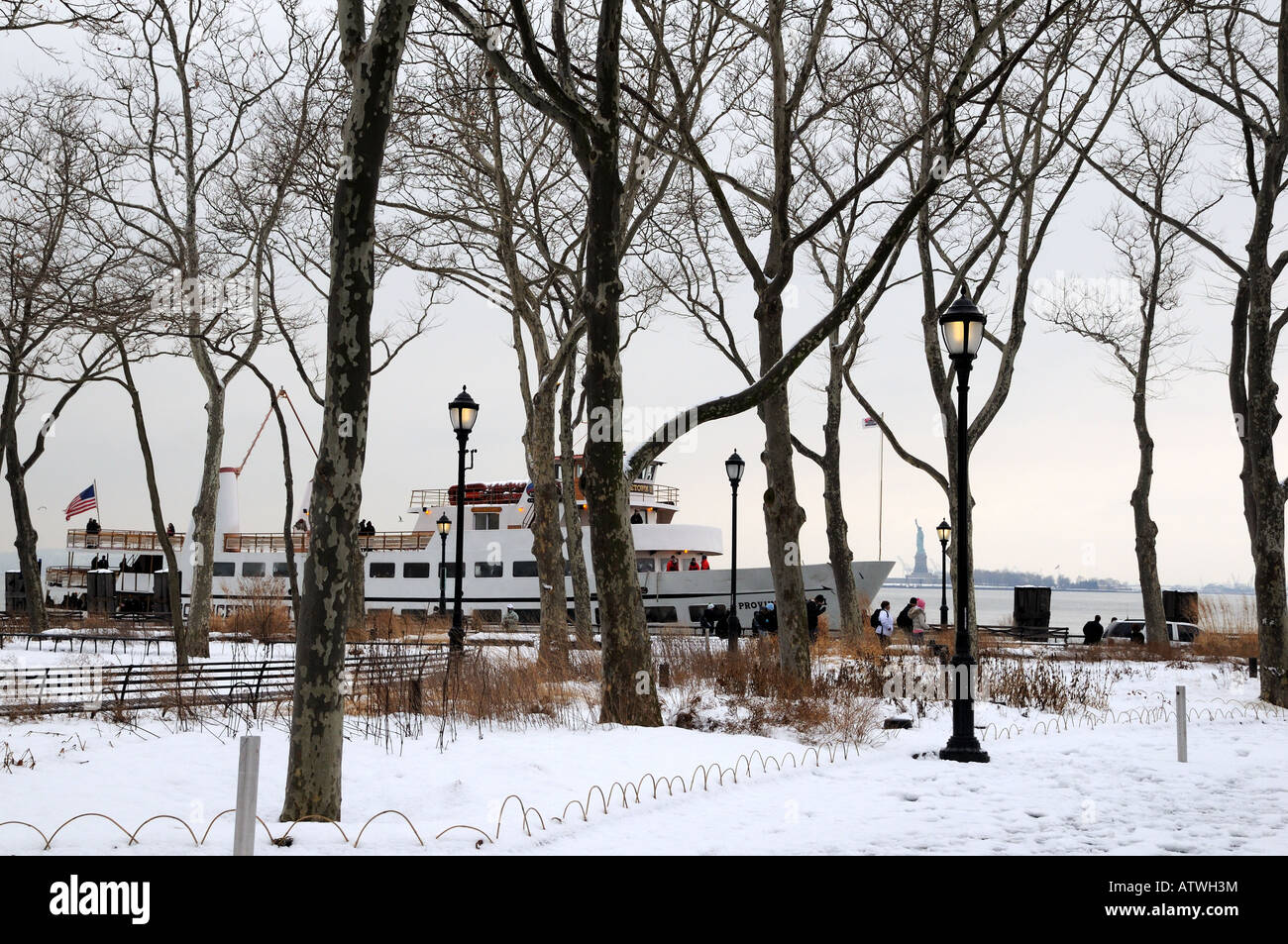 One of the ferries that takes people from Battery Park in Lower ...